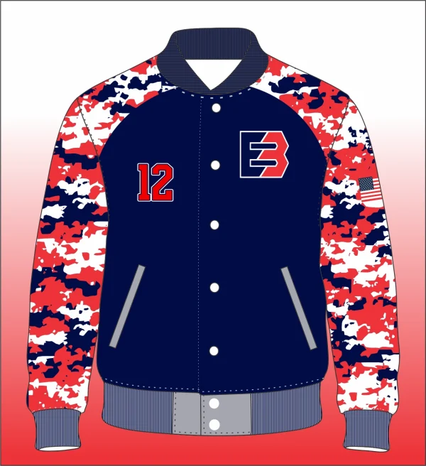 Varsity Jacket Patriot Flag Yoke